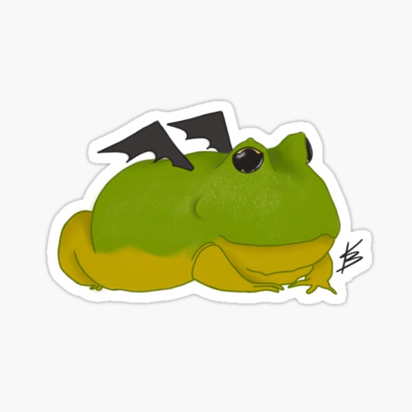 "Spooky Frog" Sticker for Sale by ken-the-lesbean | Redbubble