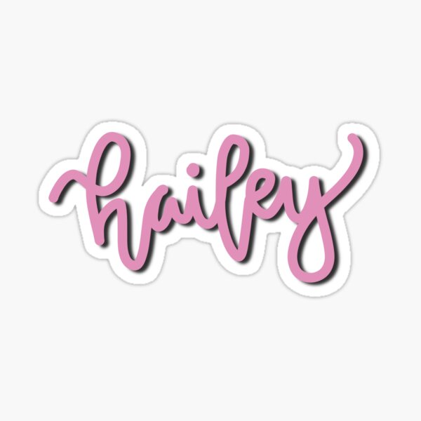 "Hailey Sticker" Sticker for Sale by ellawolt | Redbubble