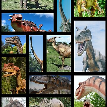 "65 MCMLXV Prehistoric Dinosaur Collage Pattern" Poster for Sale by 65 ...