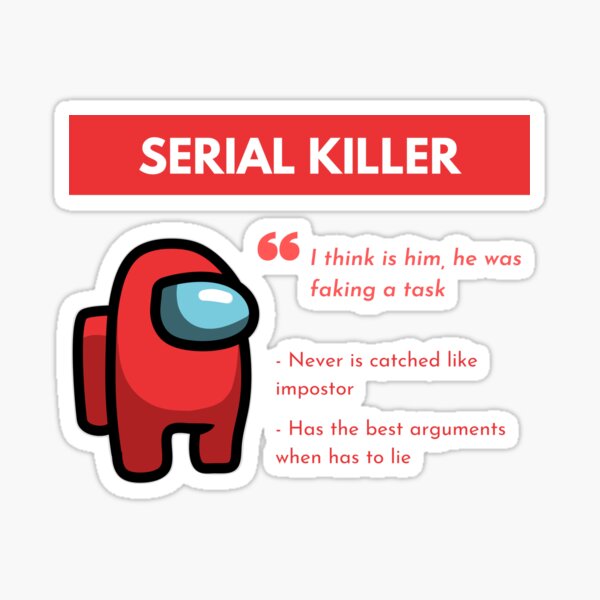 Among Us Red Player Stickers | Redbubble