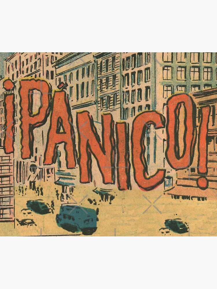 "Panico Panic! - Vintage Retro Pop Art Comic" Poster by elevens | Redbubble