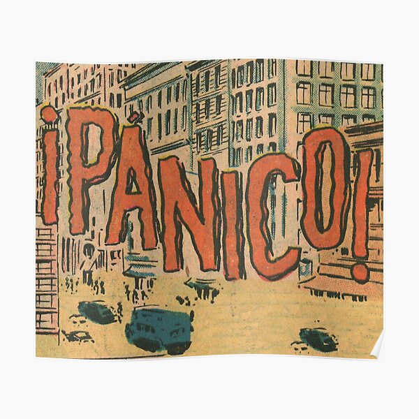 "Panico Panic! - Vintage Retro Pop Art Comic" Poster by elevens | Redbubble