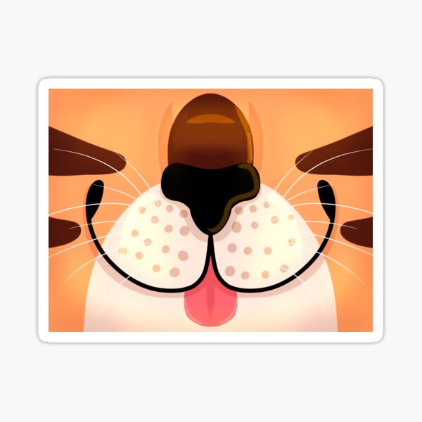 "Tiger/Cat mask" Sticker for Sale by ArtsyShibaaa | Redbubble