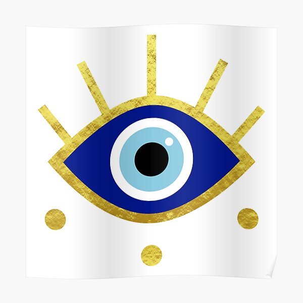 Home & Living Home Décor Evil Eye Amulet Poster Matte Evil Eye Poster ...