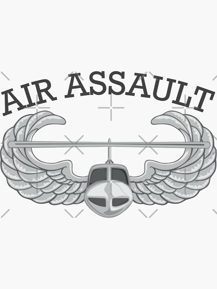 "Air assault" Sticker for Sale by HappyGeckos | Redbubble