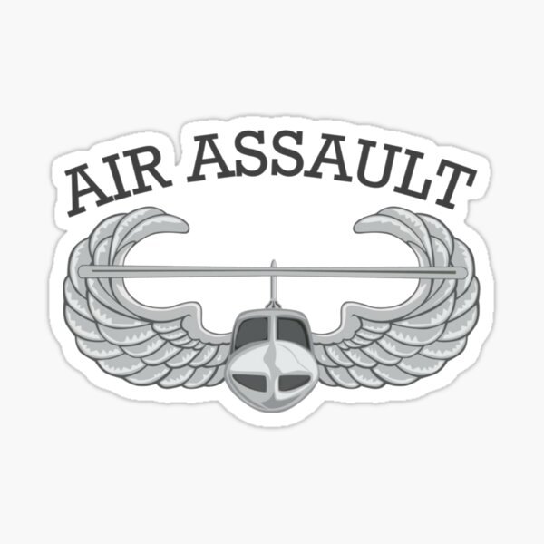 "Air assault" Sticker for Sale by HappyGeckos | Redbubble
