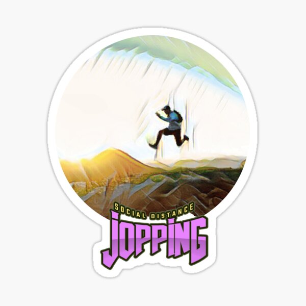 "Social Distance Jopping" Sticker by HamiltonmagicTs | Redbubble