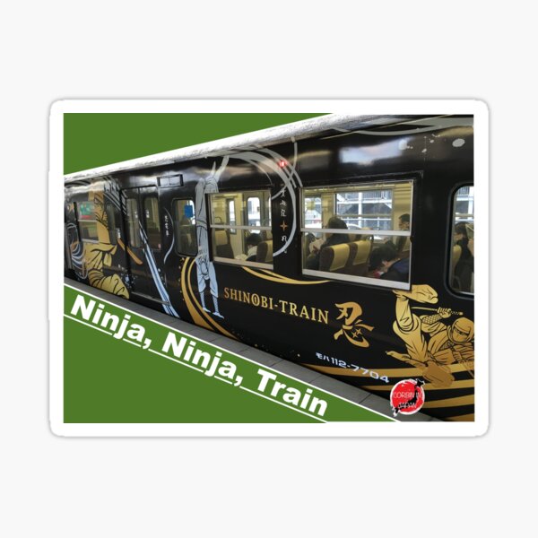 "Shinobi Ninja Train" Sticker for Sale by CorbinInJapan | Redbubble