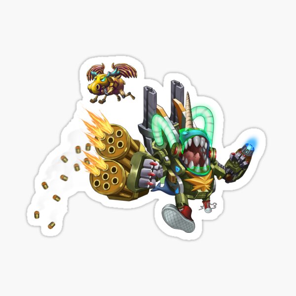 "Captain Narwhal & Moose" Sticker for Sale by OffTheLeash | Redbubble