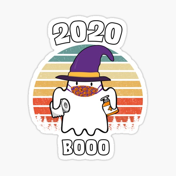 "Ghost Boo 2020 Thumbs Down - Funny Halloween Costume gift" Sticker for ...
