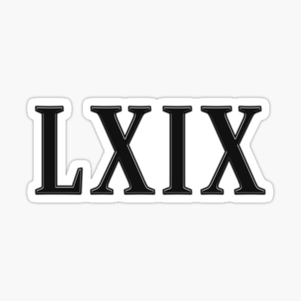 "LXIX [69]" Sticker by jashinhunter | Redbubble