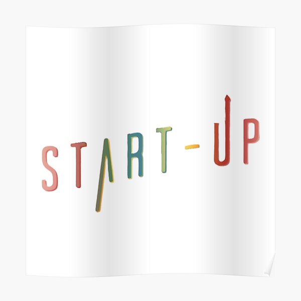 "Start-Up (스타트업) K-Drama Logo " Poster for Sale by kdramastan | Redbubble
