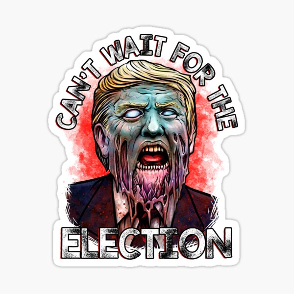 "Halloween Zombie Trump USA Election" Sticker for Sale by merchin2018 ...