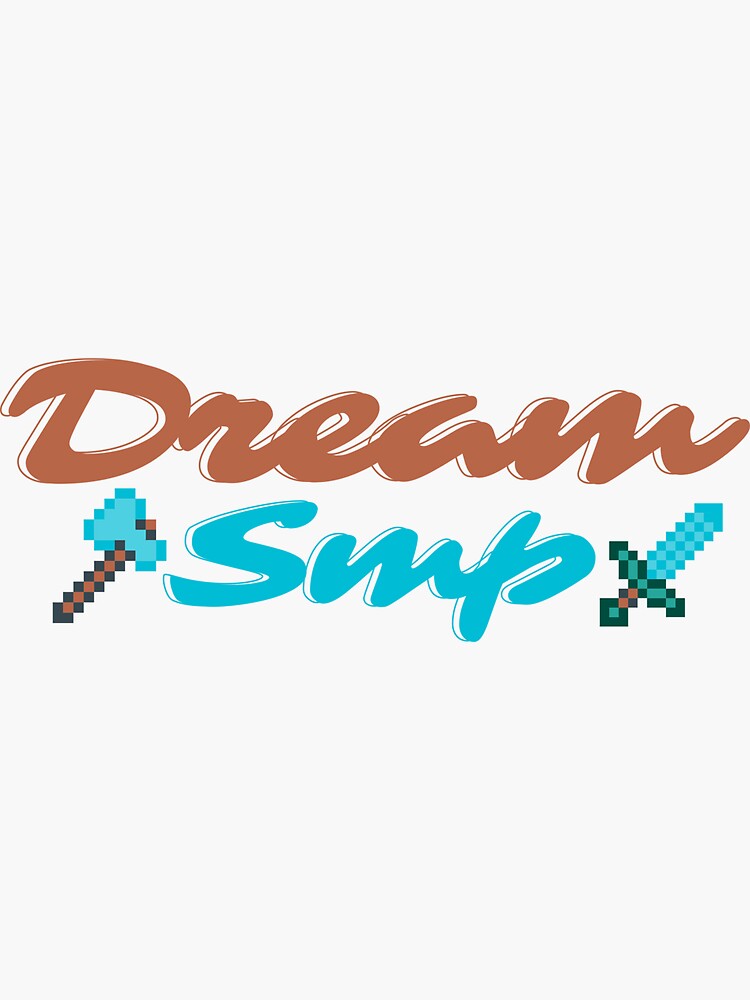 Pegatina «Dream Team SMP Minecraft Youtube» de InkmanTFactory | Redbubble