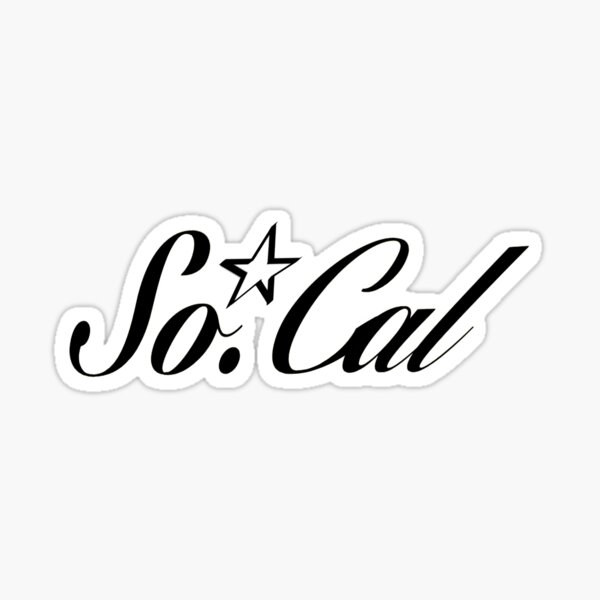 "So.Cal Southern California" Sticker for Sale by shortbude | Redbubble