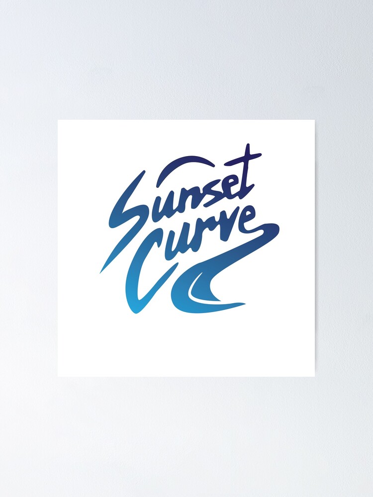 " sunset curve logo" Poster by sca09 | Redbubble