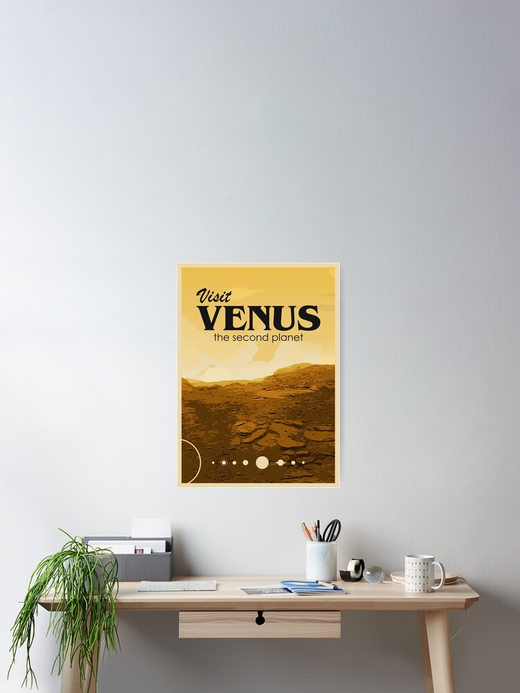 "Visit Venus - Retro Travel" Poster for Sale by Kaamalauppias | Redbubble