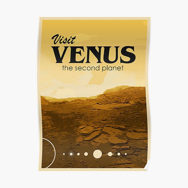 "Visit Venus - Retro Travel" Poster for Sale by Kaamalauppias | Redbubble
