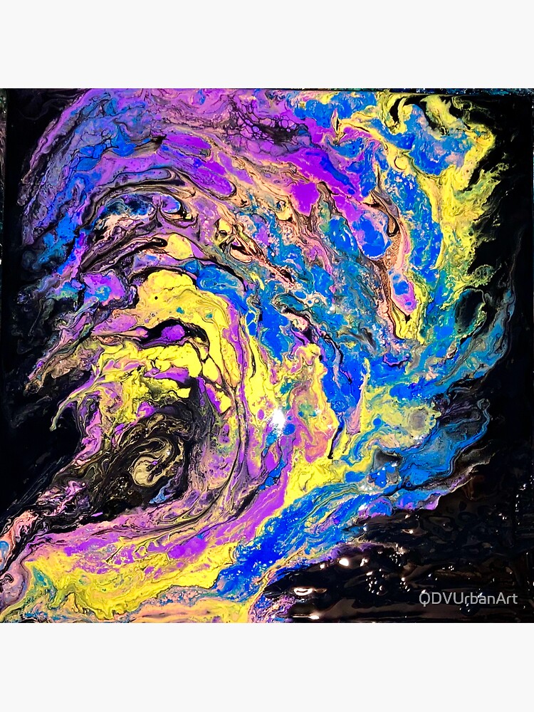 "Neon punk abstract" Sticker by QDVUrbanArt | Redbubble