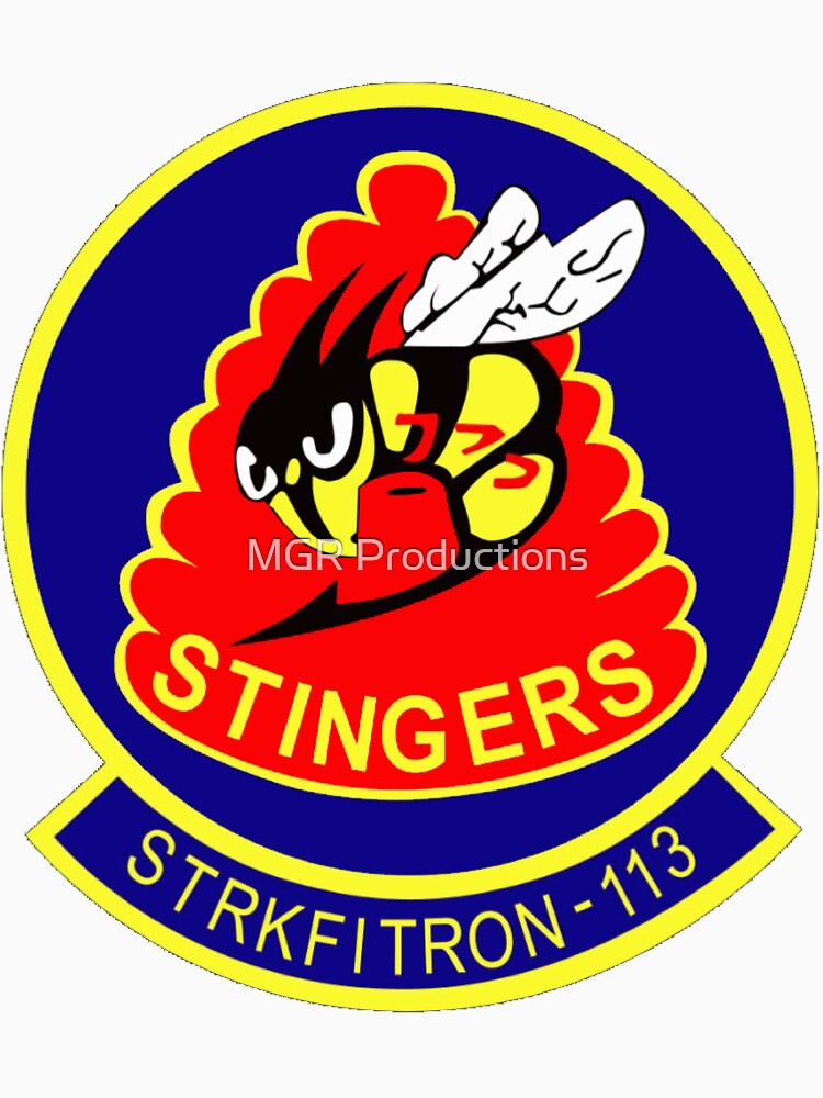 "VFA-113 Stingers Patch" T-shirt by Quatrosales | Redbubble | attack ...