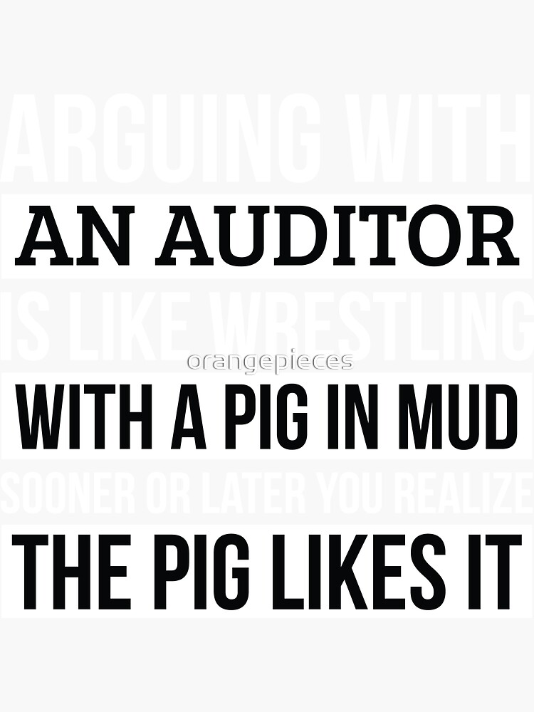 "Auditor Shirt, Like Arguing With A Pig in Mud Auditor Gifts Funny ...