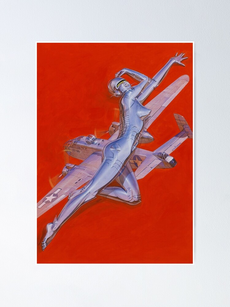Hajime Sorayama Pin Up Poster By Ovopage Redbubble 