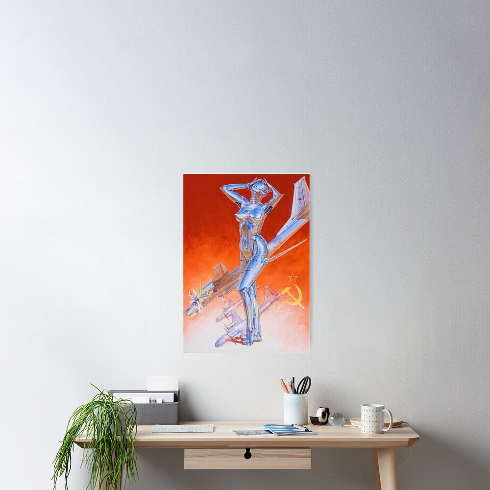 Hajime Sorayama Pin Up Poster For Sale By Ovopage Redbubble 