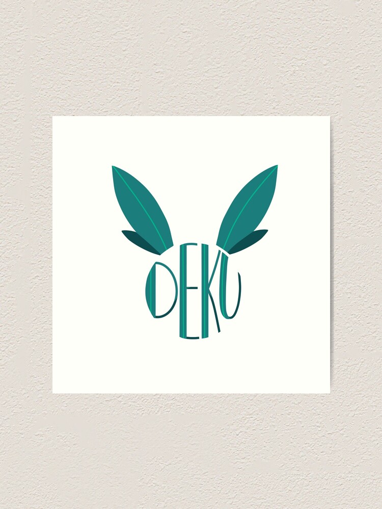 "My Hero Academia Deku Logo" Art Print for Sale by jcaitm | Redbubble