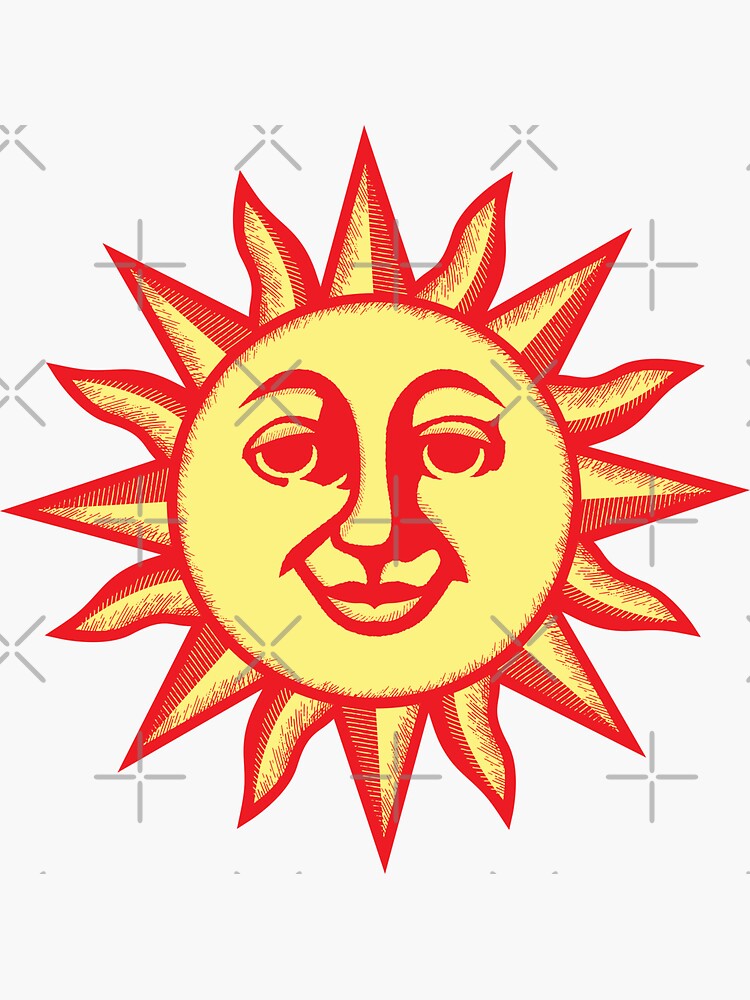 "LSD Blotter "Orange Sunshine" 1969" Sticker for Sale by Hexxagram ...