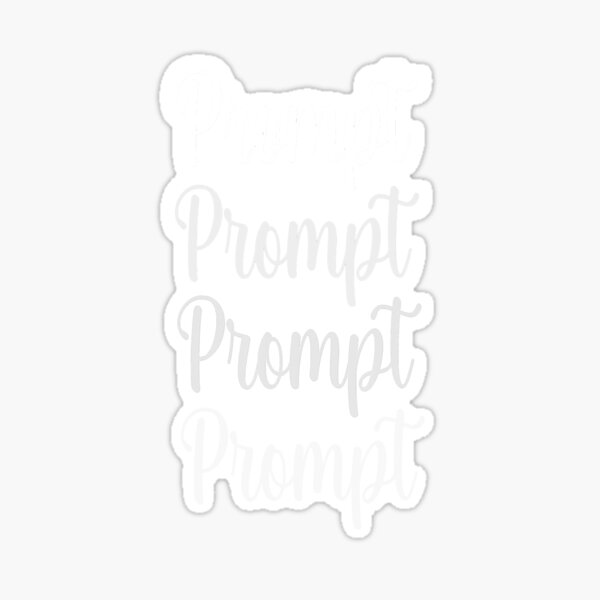 "Prompt" Sticker for Sale by NoelBourke | Redbubble