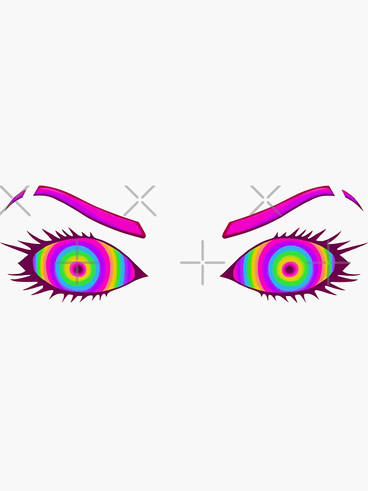 "VIVID PSYCHEDELIC TRIPPY EYES STICKERS! " Sticker for Sale by TYNEY92 ...