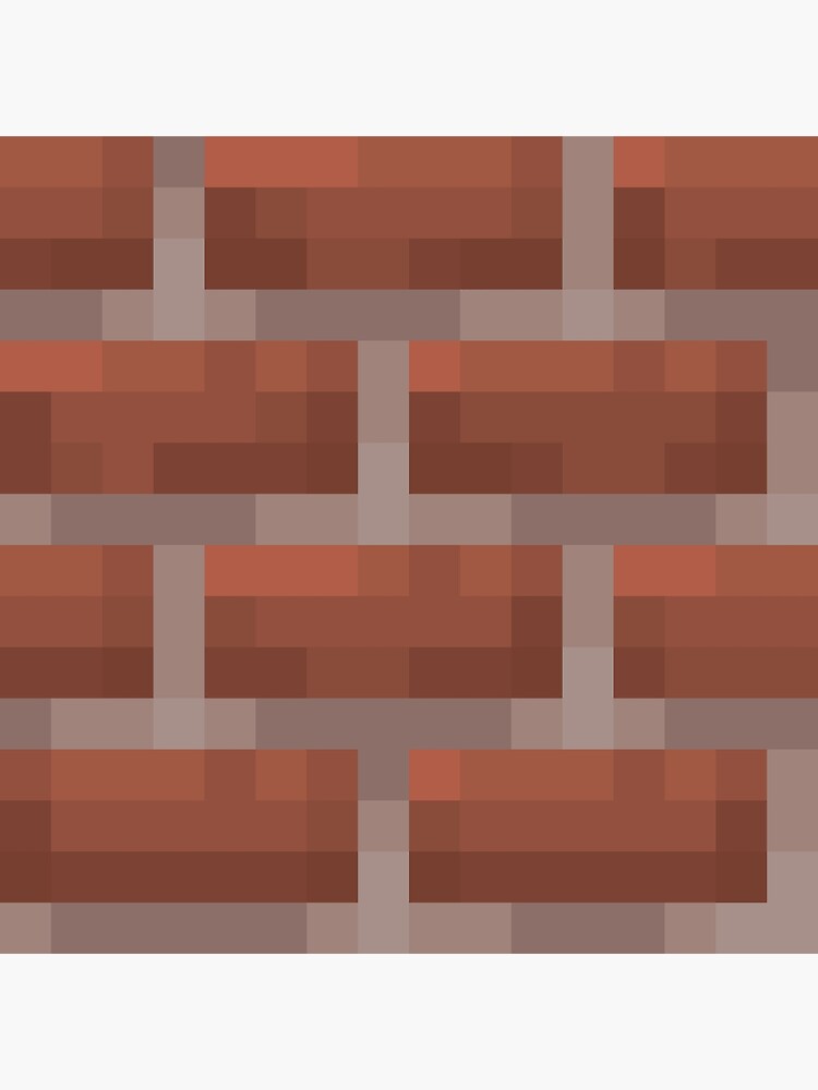 "Minecraft - Bricks" Poster for Sale by mcblockpillow | Redbubble