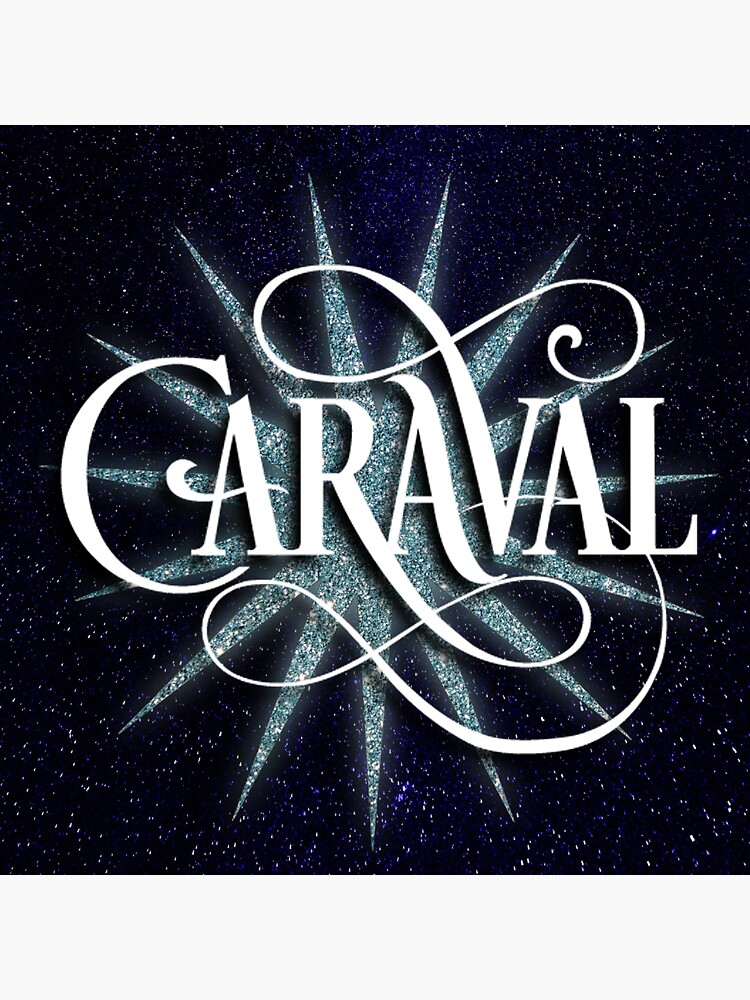 "Caraval Book Cover" Sticker for Sale by BookishWaves | Redbubble