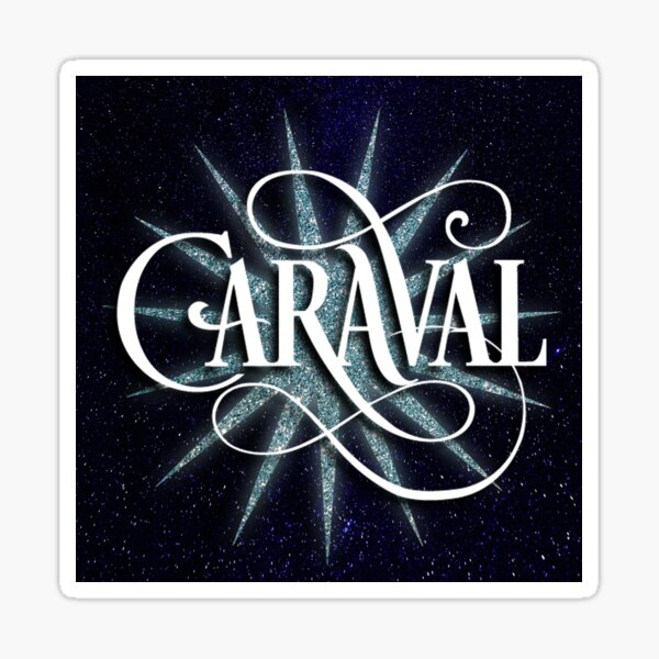 "Caraval Book Cover" Sticker for Sale by BookishWaves | Redbubble