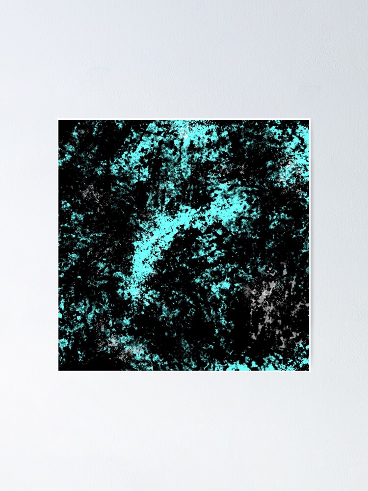 "Abstract Black and Blue Splat" Poster for Sale by InfiniteFlux | Redbubble