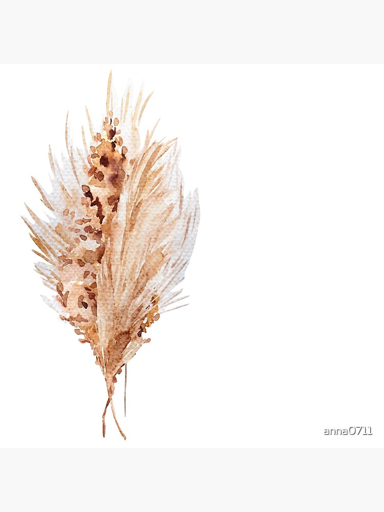 "Pampas grass watercolor" Art Board Print for Sale by anna0711 | Redbubble