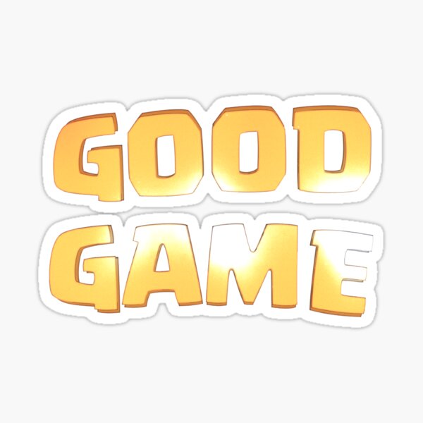 "Good Game !" Sticker by CrisVazquez | Redbubble