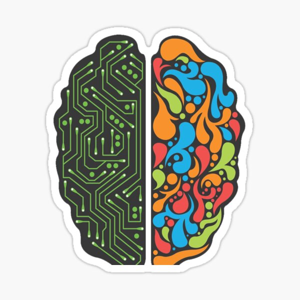 "BRAIN STORM" Sticker for Sale by shahinmike | Redbubble