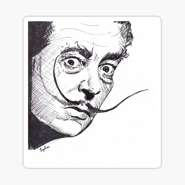 "Dali" Sticker for Sale by Sylm-s | Redbubble