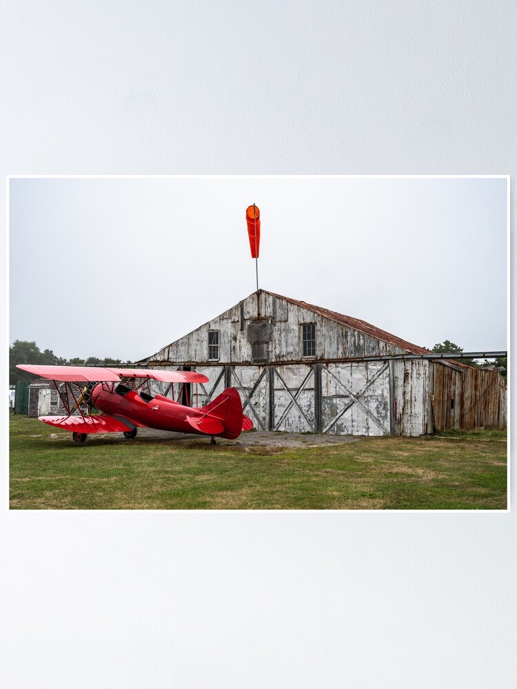 "Red BiPlane" Poster for Sale by lglick | Redbubble