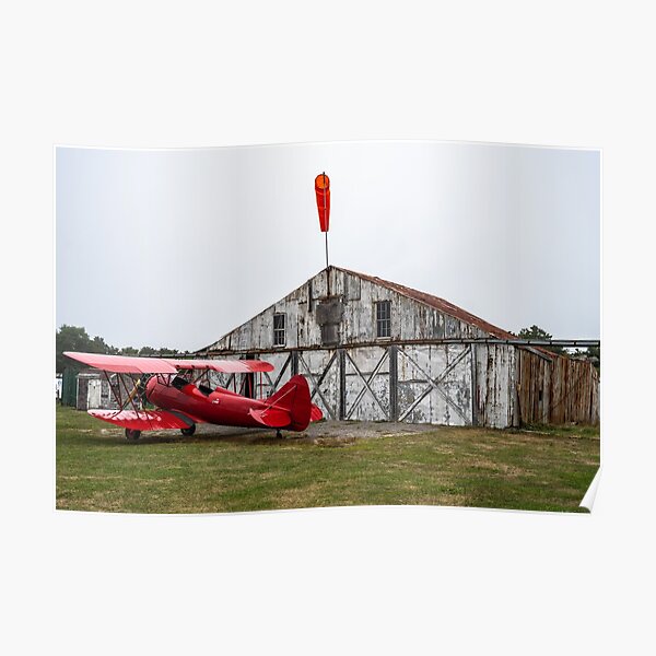 "Red BiPlane" Poster for Sale by lglick | Redbubble