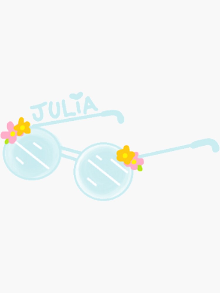 Julia”" Sticker by yoursmiley | Redbubble