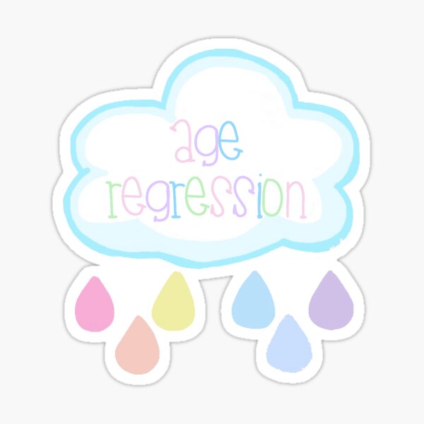 "Agere cloud" Sticker by Ageregression | Redbubble