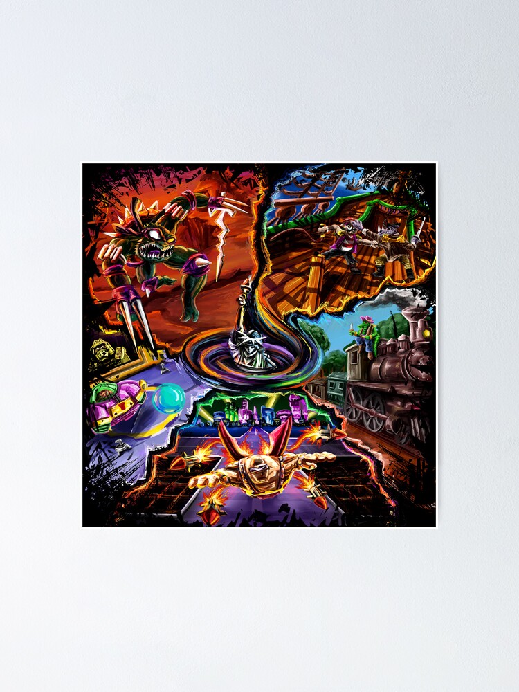 "TMNT Shell Shocked- In Time" Poster for Sale by LightningArts | Redbubble