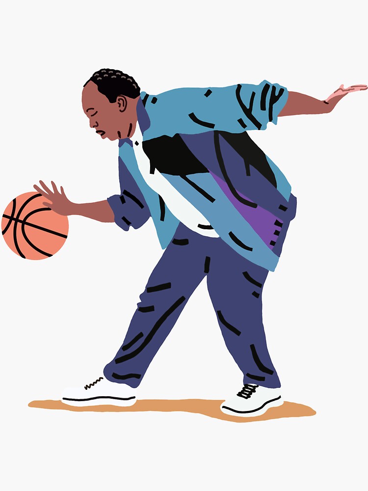 "Stanley playing Basketball " Sticker for Sale by Lauren Kenney | Redbubble