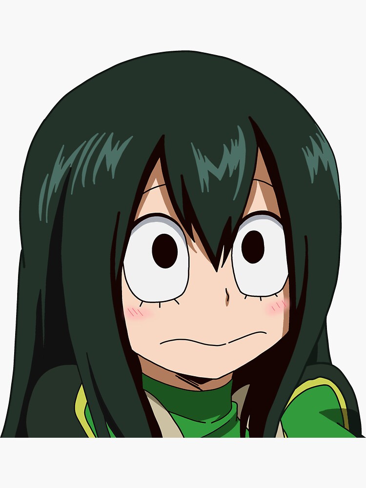 "Tsuyu Asui mha car sticker" Sticker for Sale by Rivainii | Redbubble
