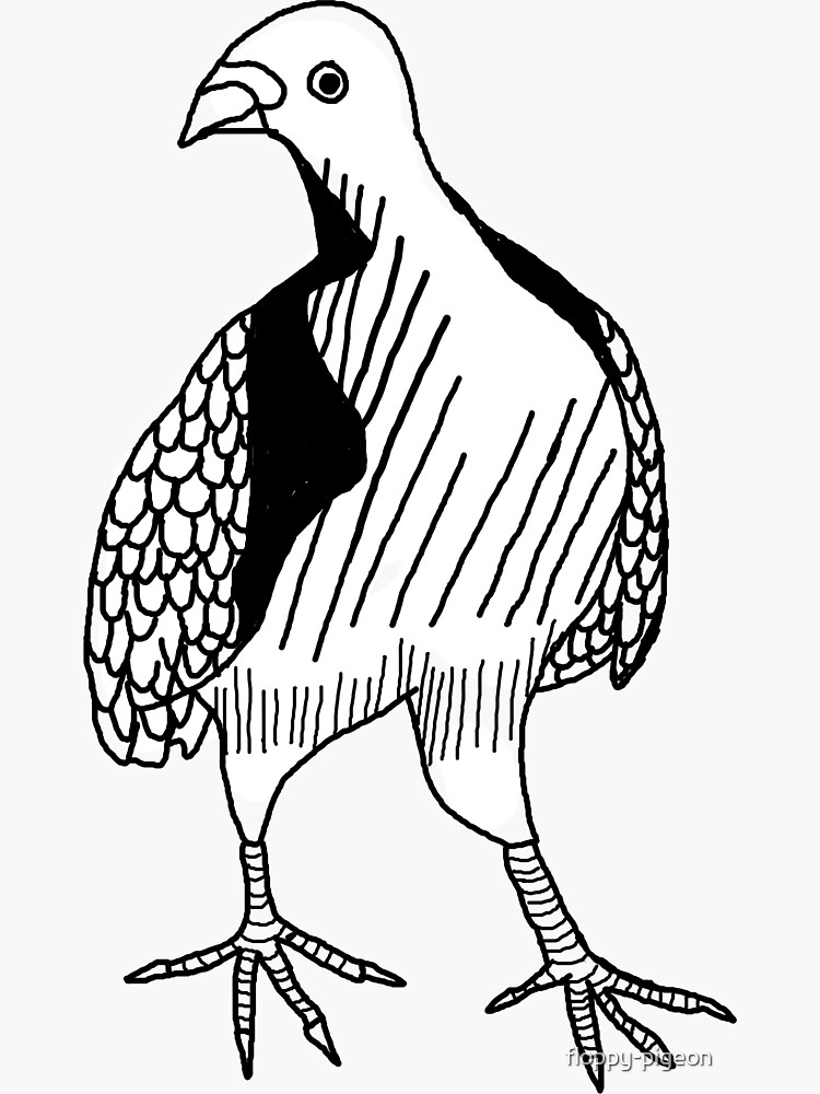 "Mr. Pi John the Pigeon" Sticker by floppy-pigeon | Redbubble