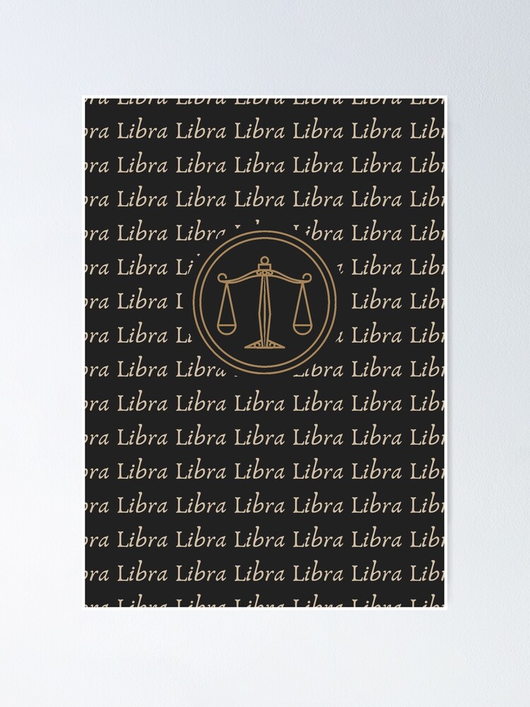 " Libra zodiac sign black" Poster for Sale by MrsNobody54 | Redbubble