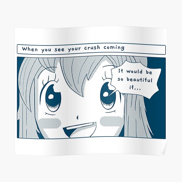 "Manga strip happy girl" Poster for Sale by haruia | Redbubble