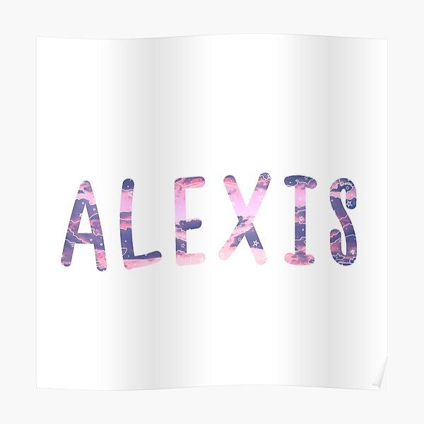 "Alexis Word Art" Poster for Sale by Arexus | Redbubble